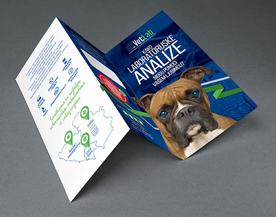 Flajer A4 savijen trifold (6 strana) - Štamparija Shop